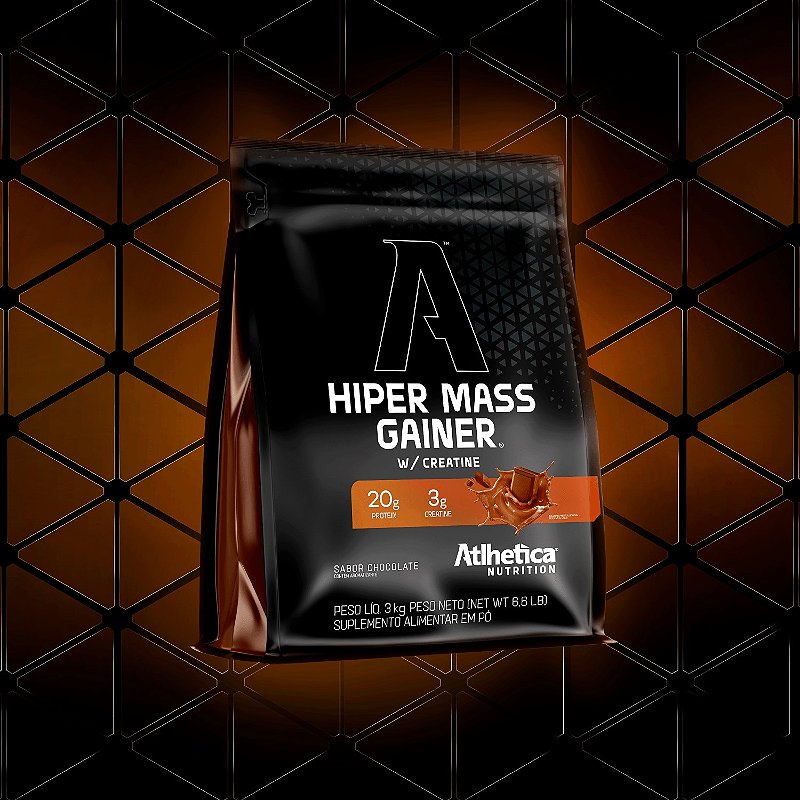 Hiper Mass Gainer W/Creatine (3Kg) - Atlhetica Nutrition - ProFitness